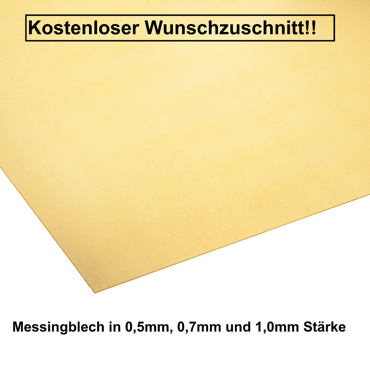 Messing blech auf Maß kaufen. 0,5 mm, 0,7 mm 1,0mm I Doone GmbH